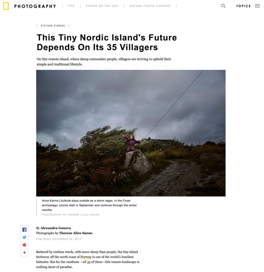In National Geographic Magazine - Norwegian Journal of Photography